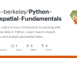 Github Dlab Berkeley Python Geospatial Fundamentals D Lab S 6 Hour
