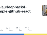 Github Dhmlau Loopback4 Example Github React