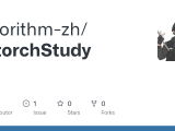 Github Algorithm Zh Pytorchstudy