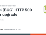 Bug Http 500 After Upgrade Issue 184 Linuxserver Docker
