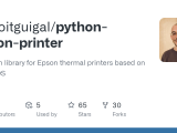 Github Benoitguigal Python Epson Printer A Python Library For Epson