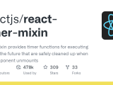 Github Reactjs React Timer Mixin Timermixin Provides Timer Functions