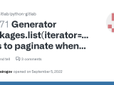 Generator Packages List Iterator True Fails To Paginate When Deleting