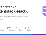 Github Contentstack Contentstack React Starter App Build A Starter