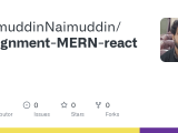 Github Naimuddinnaimuddin Assignment Mern React