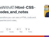 Github Codewithat Html Css Js Codes And Notes In This Repository You