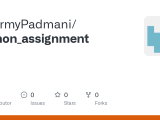 Github Charmypadmani Python Assignment