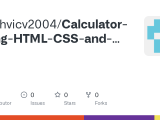 Github Pruthvicv2004 Calculator Using Html Css And Javascript