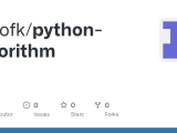Github Rogofk Python Algorithm