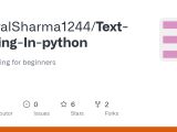 Github Ujjwalsharma1244 Text Mining In Python Text Mining For Beginners