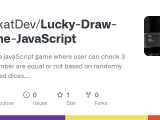 Github Shykatdev Lucky Draw Game Javascript A Simple Javascript Game