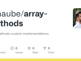 Github Ychaube Array Methods Array Methods Custom Implementations