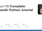 Github Shivan118 Complete Streamlit Python Tutorial