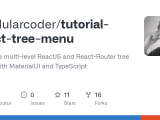 Github Modularcoder Tutorial React Tree Menu Example Multi Level
