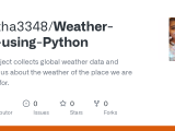 Github Aastha3348 Weather Api Using Python This Project Collects