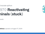 Reactivating Terminals Stuck Issue 23970 Microsoft Vscode Python