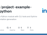 Github Intel Project Example For Python Example Python Module With