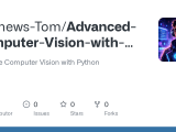 Github Mathews Tom Advanced Computer Vision With Python Advance