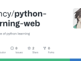 Github Enncy Python Learning Web A Website Of Python Learning