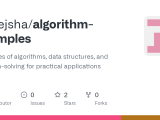 Github Codejsha Algorithm Examples Algorithm Examples Implemented In