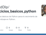 Github Daviddlp Ejercicios Basicos Python Proyectos Básicos De