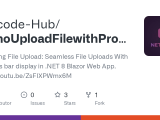 Github Netcode Hub Demouploadfilewithprogressinblazor Mastering File