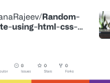 Github Aswanarajeev Random Quote Using Html Css Javascript