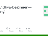 Github As Vidhya Beginner Coding