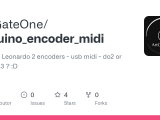 Github Artgateone Arduino Encoder Midi Arduino Leonardo 2 Encoders