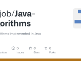Github Gojob Java Algorithms All Algorithms Implemented In Java