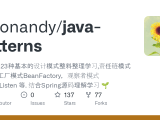 Github Jasonandy Java Patterns Star Fire Java 23种基本的设计模式整料整理学习