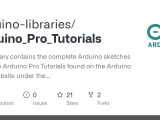 Github Arduino Libraries Arduino Pro Tutorials This Library Contains
