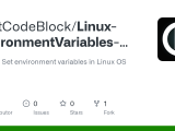 Github Nextcodeblock Linux Environmentvariables Demo Get And Set