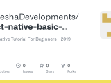 Github Ganeshadevelopments React Native Basic Tutorial React Native