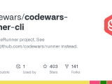 Github Codewars Codewars Runner Cli Old Coderunner Project See
