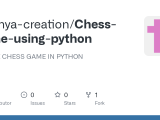 Github Adithya Creation Chess Game Using Python Simple Chess Game In