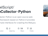 Github Crawlscript Webcollector Python Webcollector Python Is An