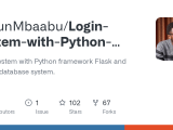Github Harunmbaabu Login System With Python Flask And Mysql Login
