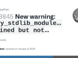 New Warning Py Stdlib Module Names Defined But Not Used In