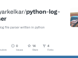 Github Adityarkelkar Python Log Parser A Basic Log File Parser