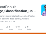Github Codeofrahul Image Classification Using Mobilenetv2 And Yolov8