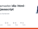 Github Carlamaster Dio Html Css Javascript Bootcamp Santander