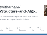Github Codewitharham Datastructure And Algo In Python This