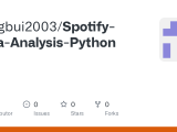 Github Bangbui2003 Spotify Data Analysis Python