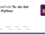 Github Davidefolk To Do List Gui Python