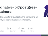 Github Cloudnative Pg Postgres Containers Operand Images For