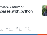 Github Jeremiah Katumo Databases With Python