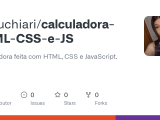 Github Mcluchiari Calculadora Html Css E Js Calculadora Feita Com