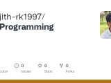 Github Ranjith Rk1997 Javaprogramming