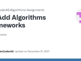 Add Algorithms Homeworks Issue 1 Pythoncoderas Algorithims